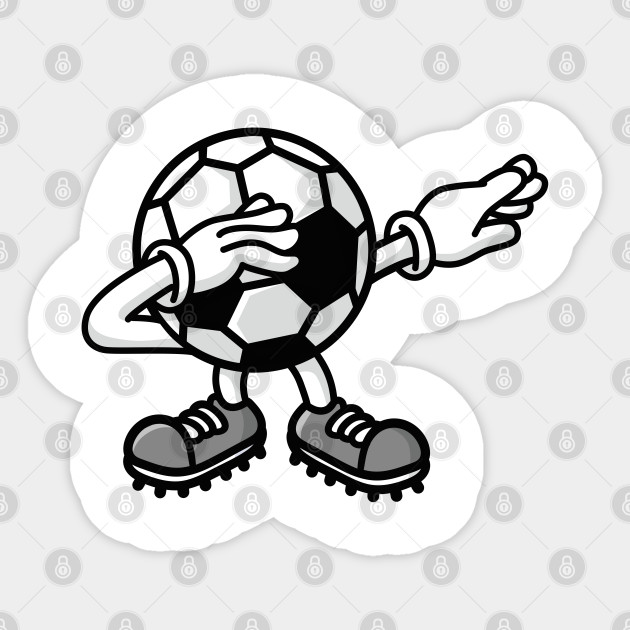 Dab Dabbing Soccer Fußball Football Ball Voetbal Football Sticker